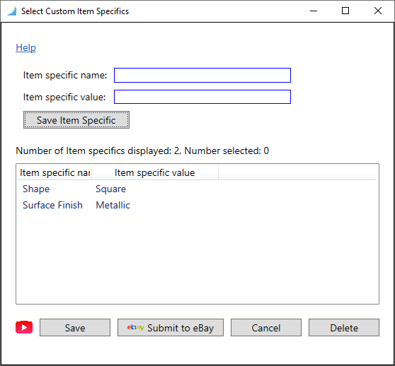 How can I edit Item Specifics for multiple listings?