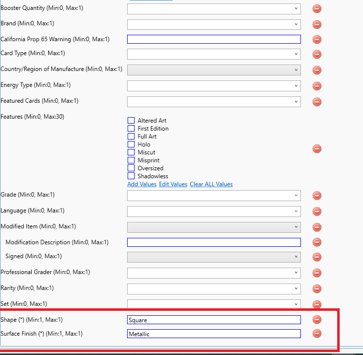 How can I edit Item Specifics for multiple listings?